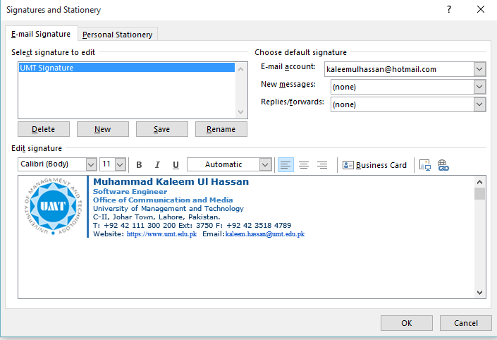 How Add Email Signature For Outlook - UMT How Add Email Signature For Outlook - UMT